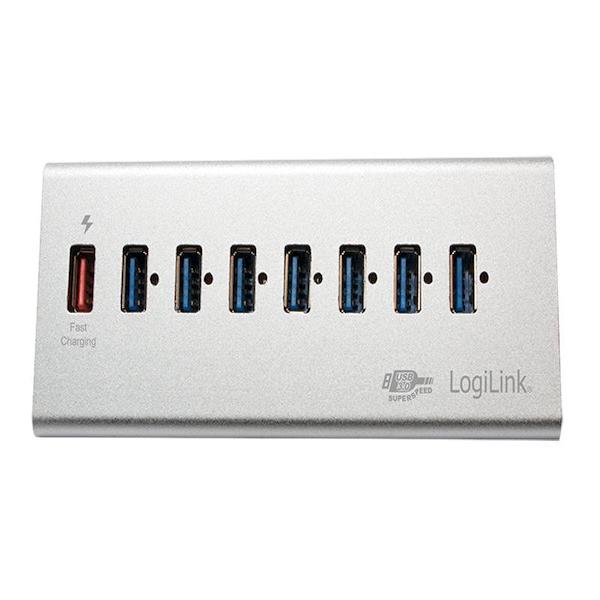 LogiLink USB 3.0 hub 7 port + 1x hurtig opladnings port