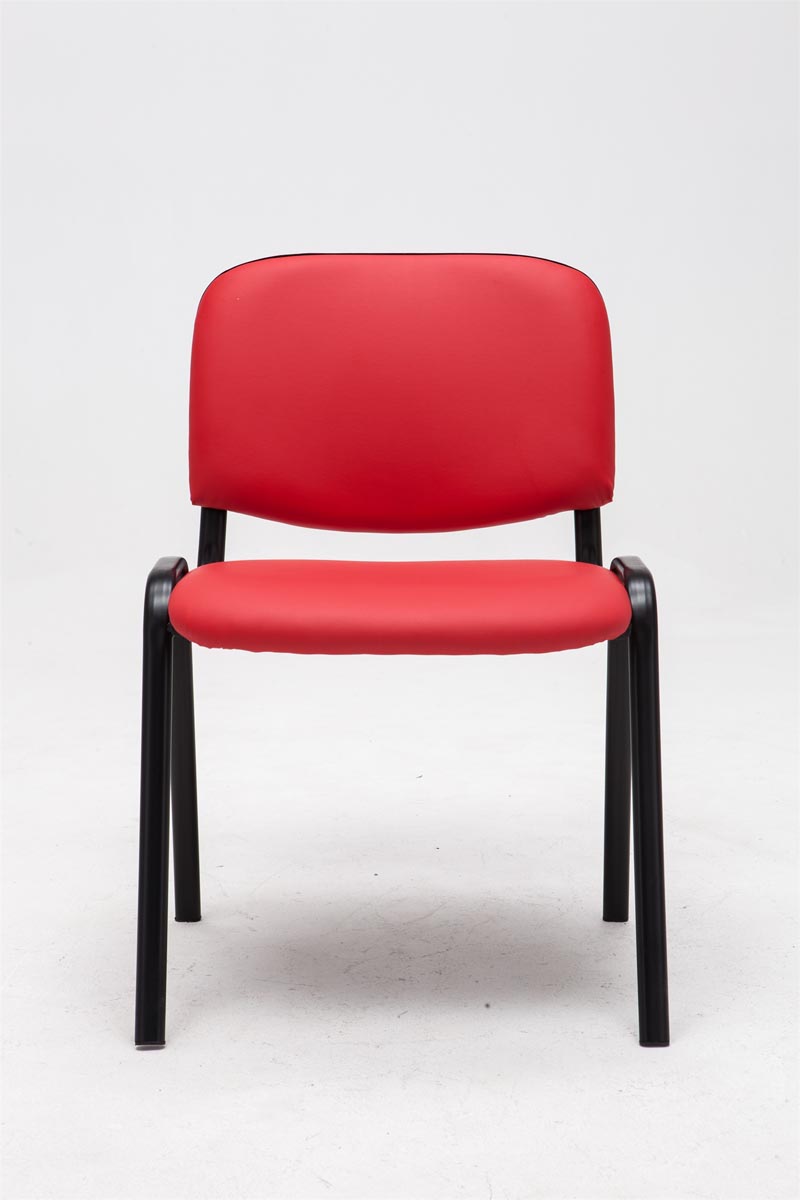 Stabel stol Ken Kunstlæder Rød · e-home