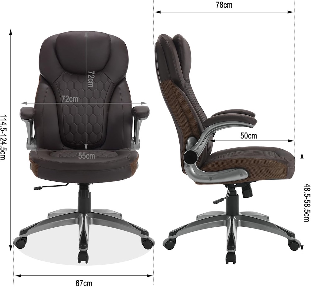Kontorstol XXL model Woltex 200kg brun · e-home